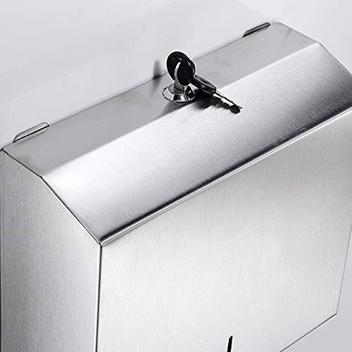 Stainless Steel Multifold Tissue Dispenser - Wall Mounted (Silver ...